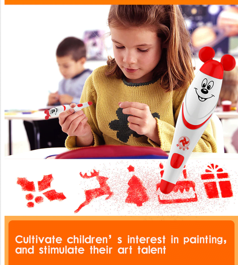 Electric Rechargeable Spray Paint Pen for kids for Art & Craft - Maya Toys