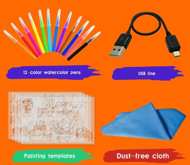 Electric Rechargeable Spray Paint Pen for kids for Art & Craft - Maya Toys