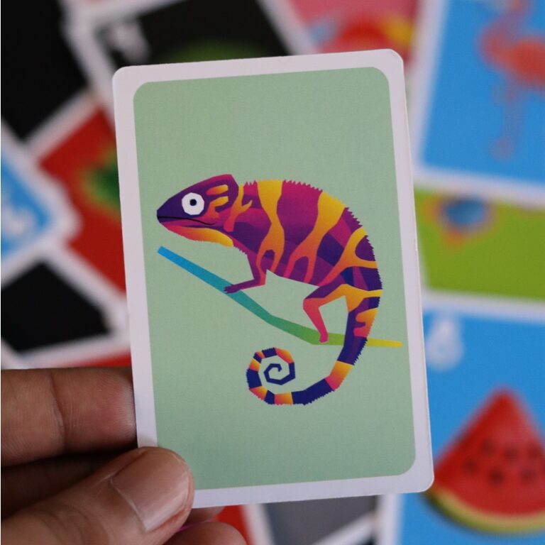 Chameleon - Dexterity Card Game for Age 5+ Years - Maya Toys