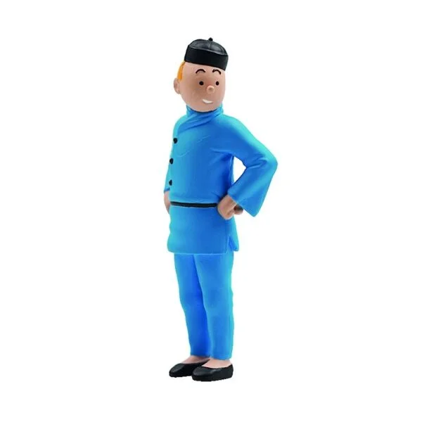 Tintin PVC Figure - Tintin Blue Lotus (9 cms) - Maya Toys