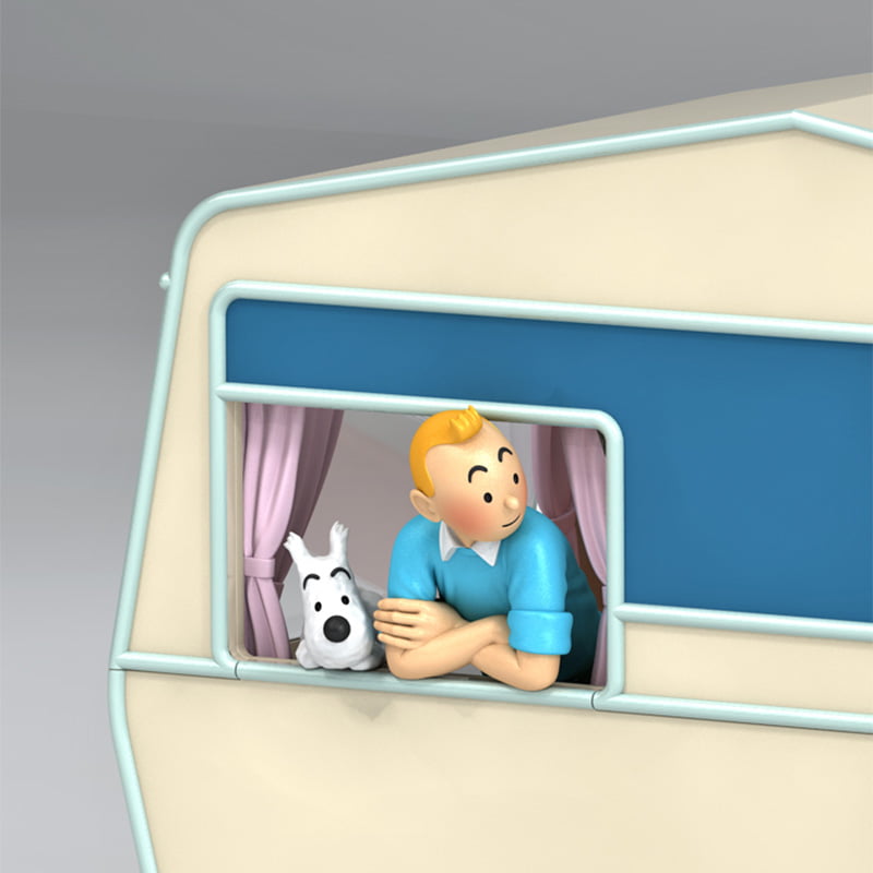 Tintin Car #51 1/24 Scale The Caravan of Tourists Diecast Model for ...