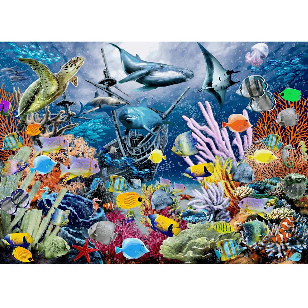 Brain Tree - Colorful Marine 1000 piece puzzle for adults - Maya Toys