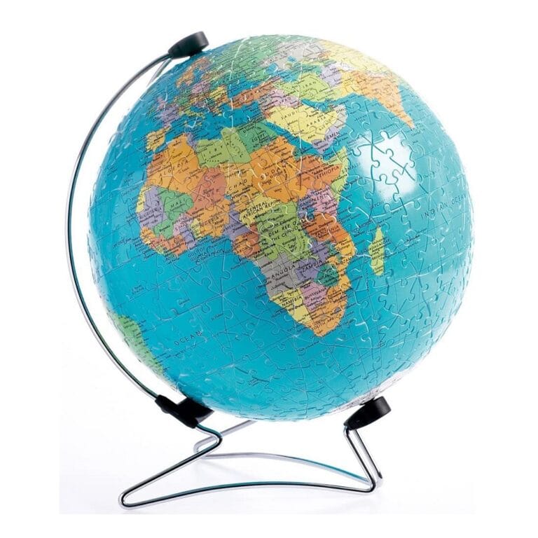 Ravensburger 3D Earth Puzzleball Globe (540 Pieces) with Display Stand ...
