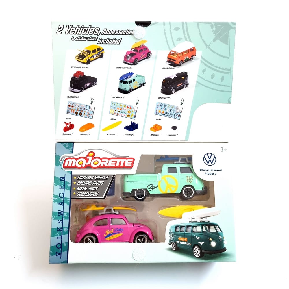 Majorette Diecast Volkswagen T1 & Beatle - The Originals (set of 2) for ...