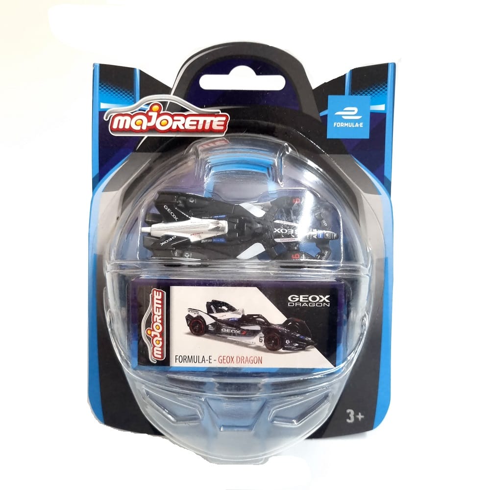 Majorette Diecast 1:64 Scale Formula-E Geox Dragon Car Model - Maya Toys