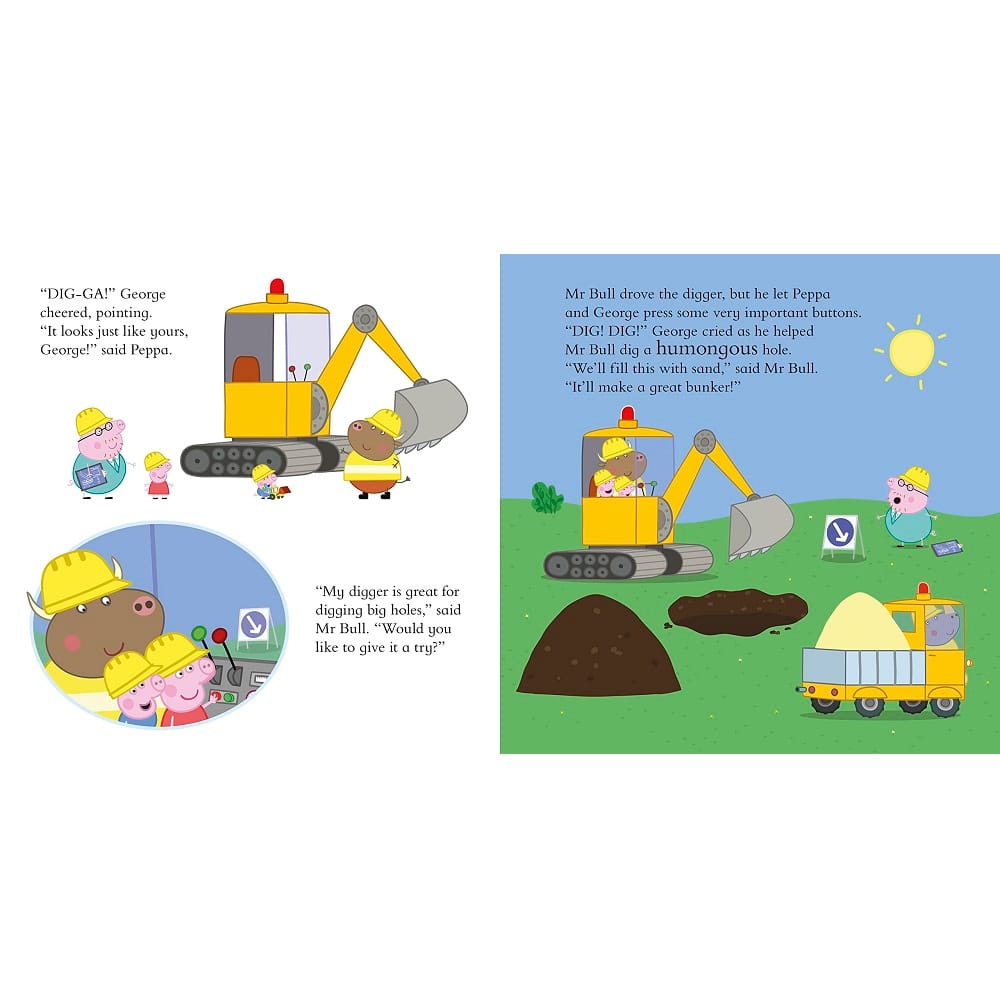 Peppa Pig: George’s Digger Book (Paperback) for Baby-5 Years - Maya Toys