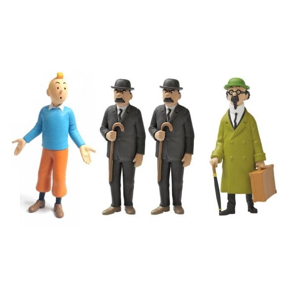 Tintin PVC Figure 9 cms Set of 4 - Tintin, Thompson & Thompson and ...
