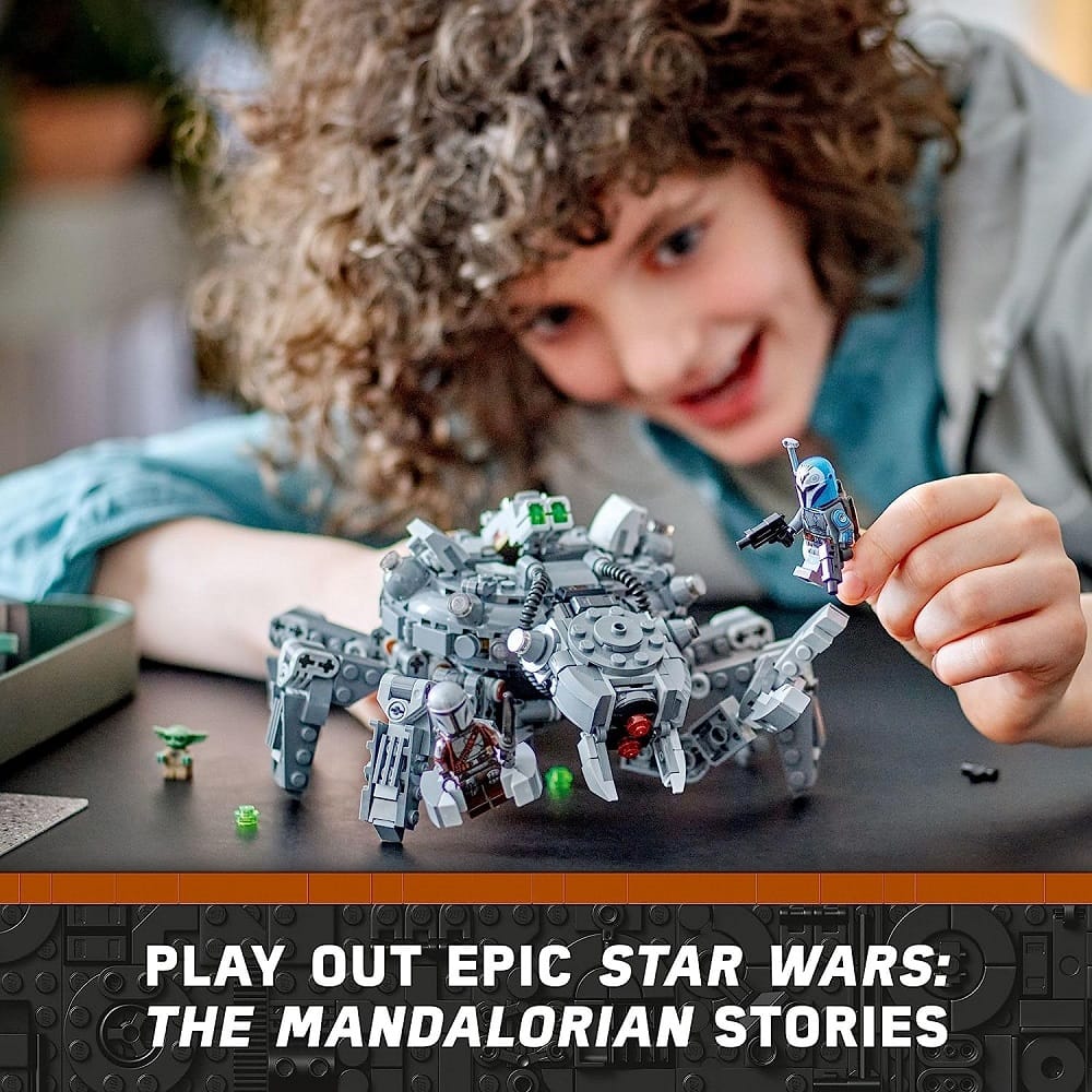 Lego Star Wars 75361 Spider Tank Building Toy Mech from The Mandalorian ...