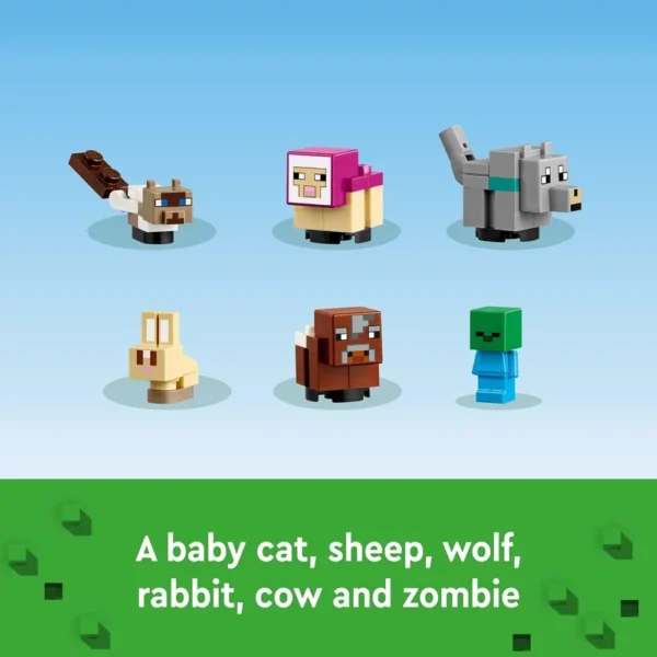 Lego Minecraft 21253 The Animal Sanctuary Building Set for 7+ Years ...