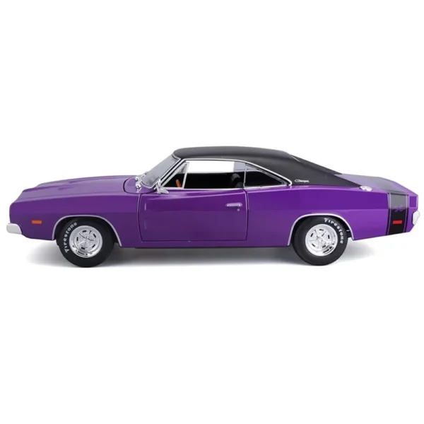 1969 Dodge Charger R/T 1:18 Scale Diecast Car Model by Maisto (Purple ...