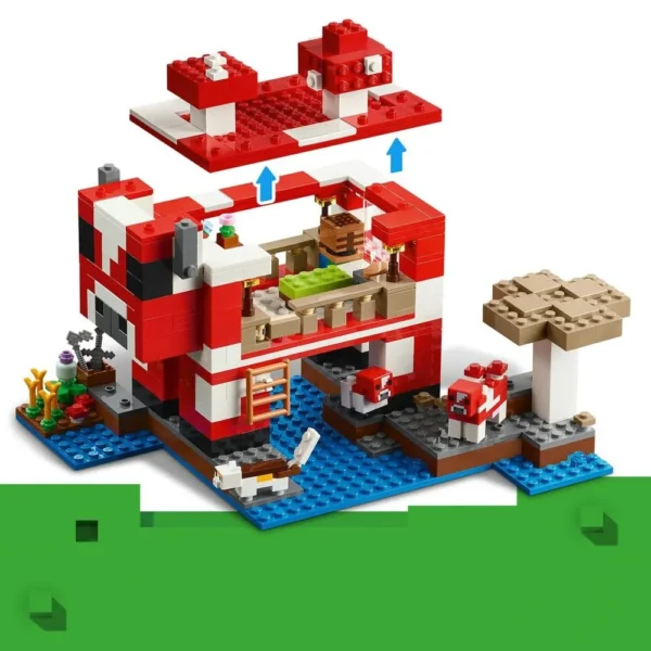 LEGO Minecraft 21270 The Mooshroom House Gamer Building Set for 8 ...