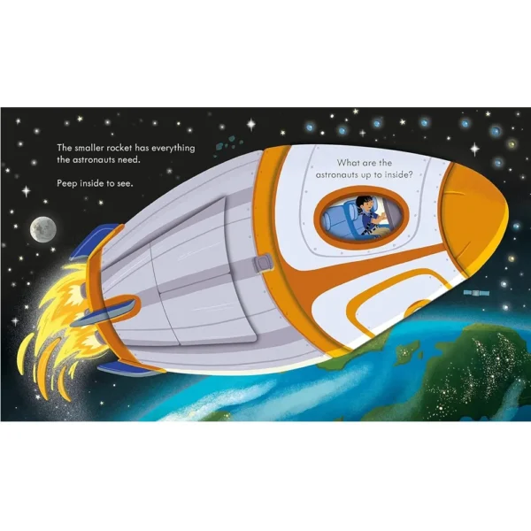 Usborne Peep Inside How a Rocket Works by Lara Bryan (3-7 Years) Board ...