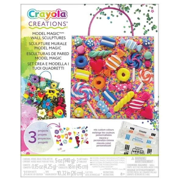 Crayola Creations Model Magic Wall Sculptures for 8+ Years, DIY Art and ...