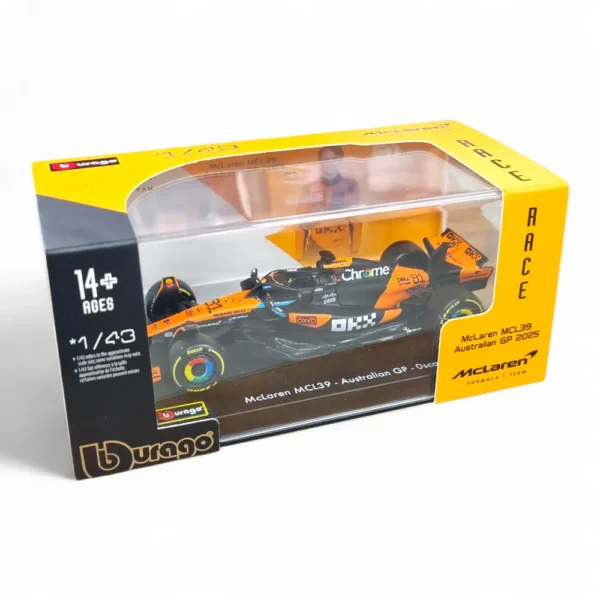 Bburago 1:43 Scale Mclaren MCL39 Australian GP 2025 Formula 1 Model #81 ...