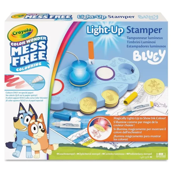 Crayola Bluey Color Wonder Magic Light-Up Stamper for 3+ Years ...