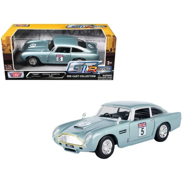 Motormax 1/24 Scale GT Racing - Aston Martin DB5 #5 Diecast Model ...